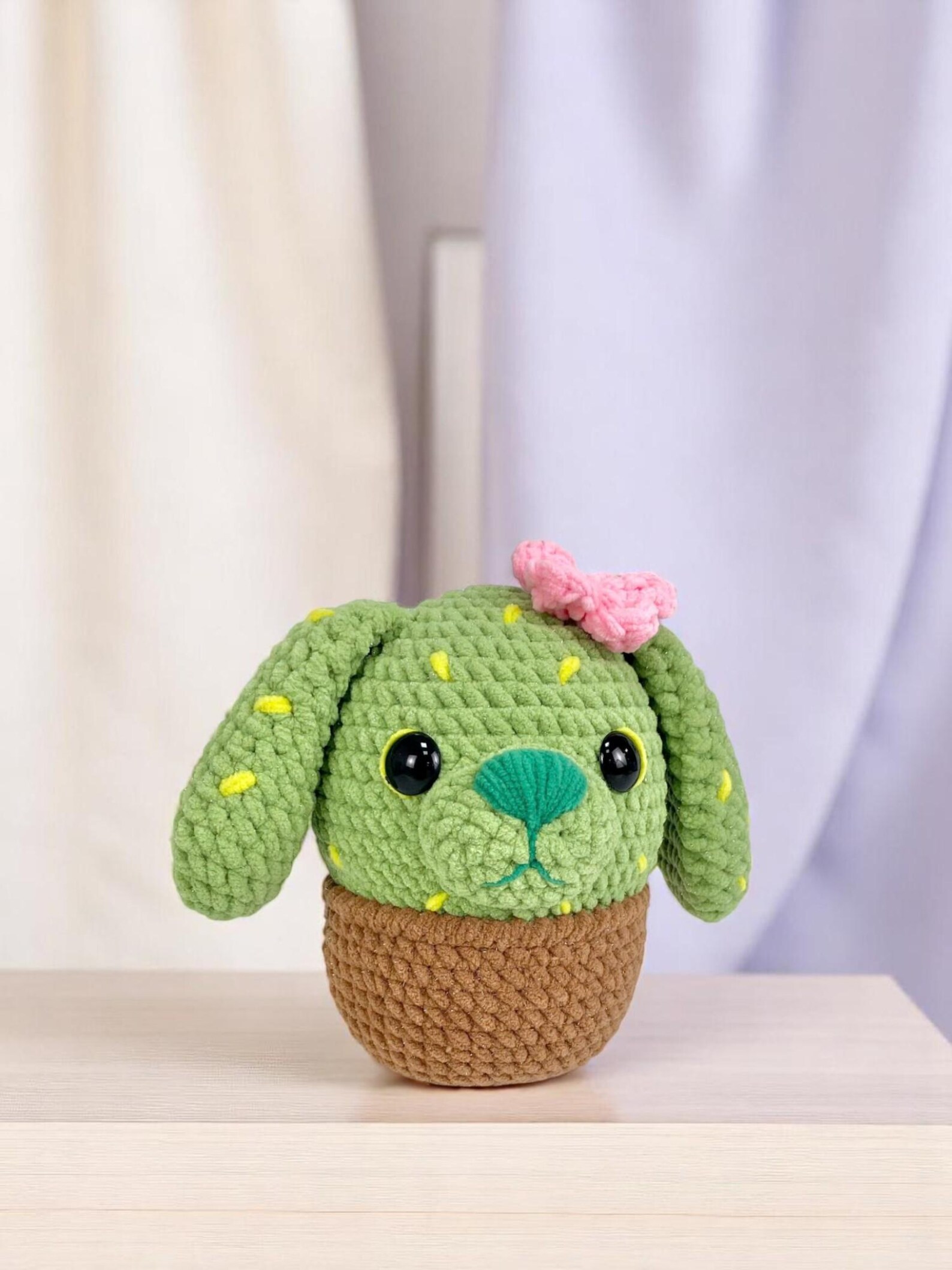 Cactus Dog Crochet Pattern: Amigurumi Puppy With Flowers (PDF Pattern ...