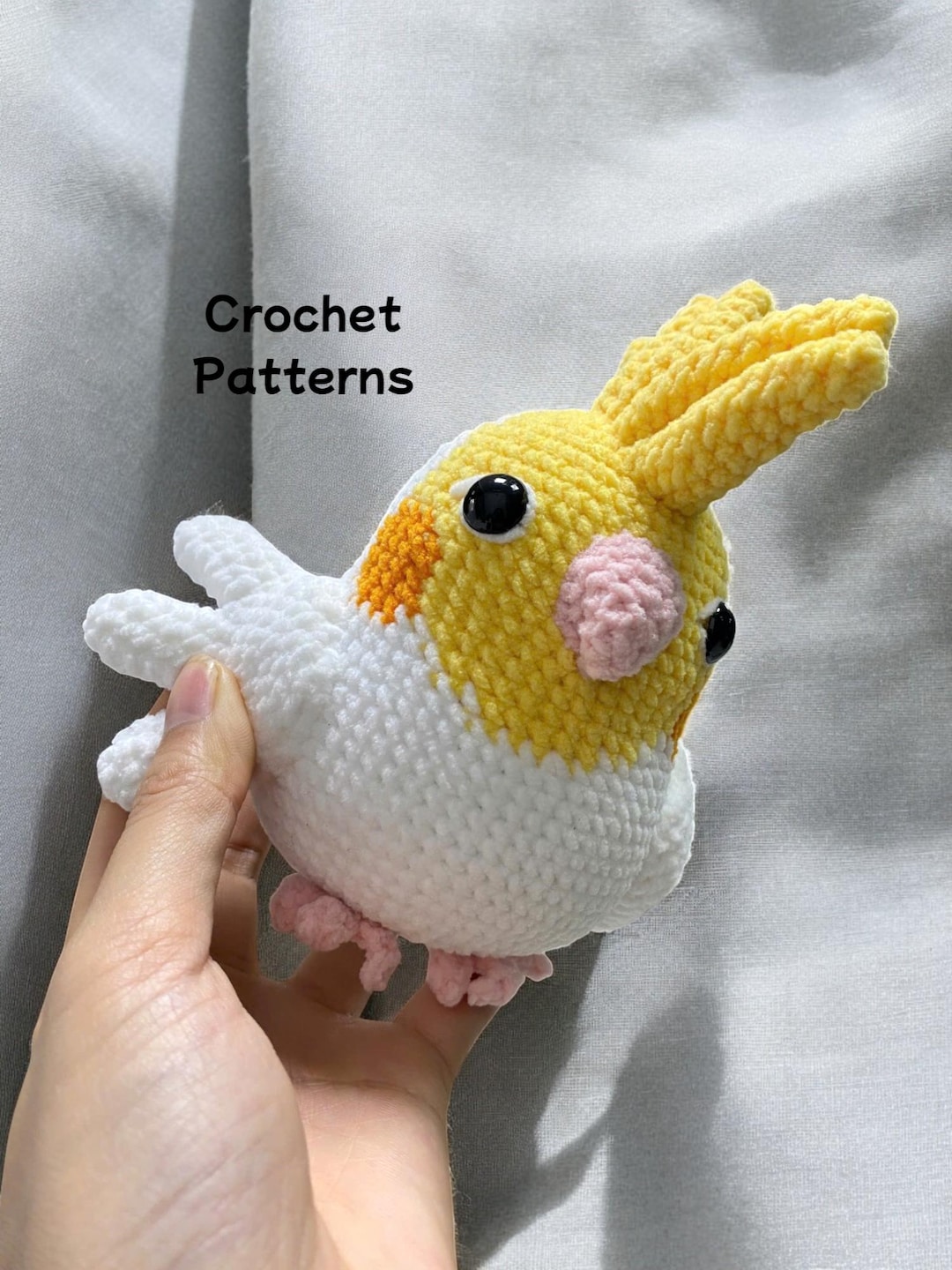 Cockatiel Crochet Pattern PDF, English Only, Cockatiel Amigurumi ...