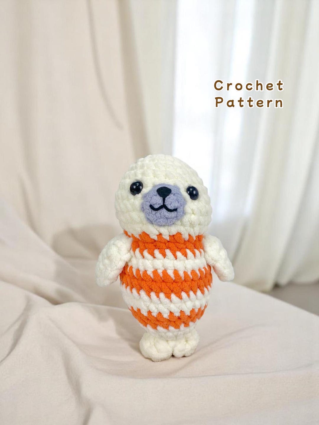 True Seal Crochet Pattern, Amigurumi Seal Pattern, Cute Seal Plush ...