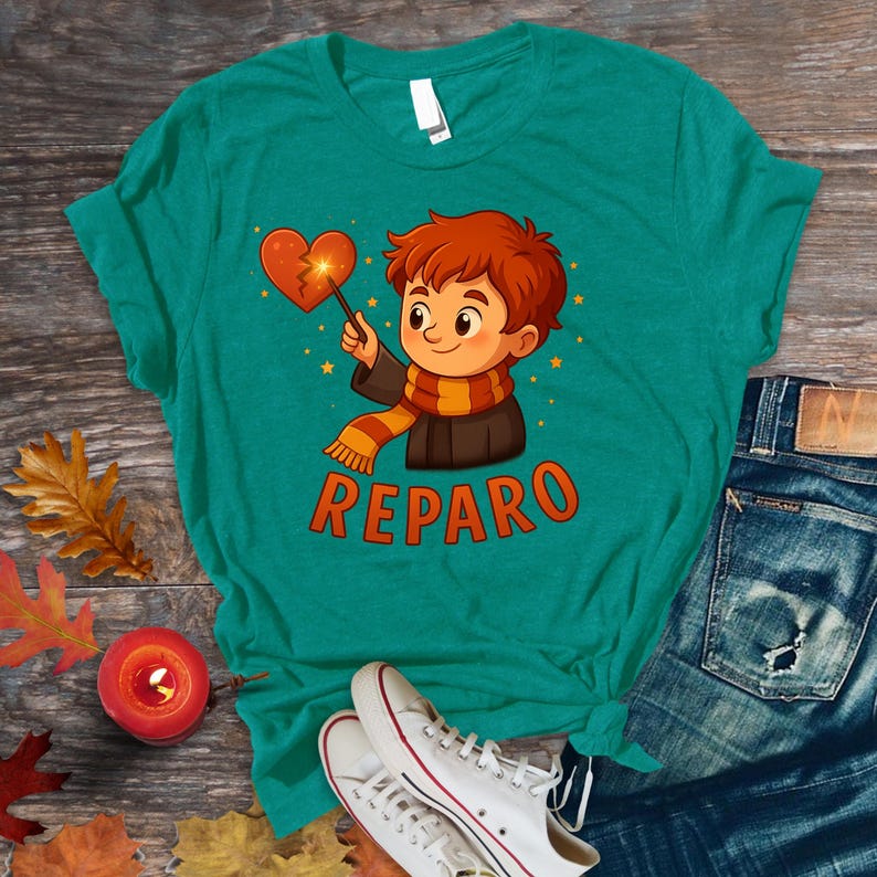 Reparo Magic Spell Shirt – Cute Wizard Boy Tee – Fantasy Witchcraft T ...
