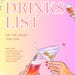 Sunset Inspired Drinks Menu for a Fabulous Party - Etsy