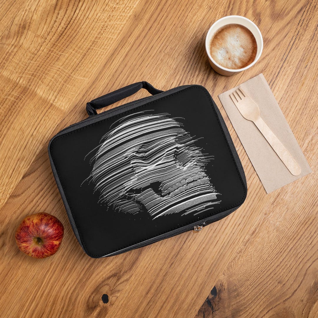 Skull Lunch Bag, Insulated Cooler Tote, Gothic Lunchbox, Spooky Lunch ...
