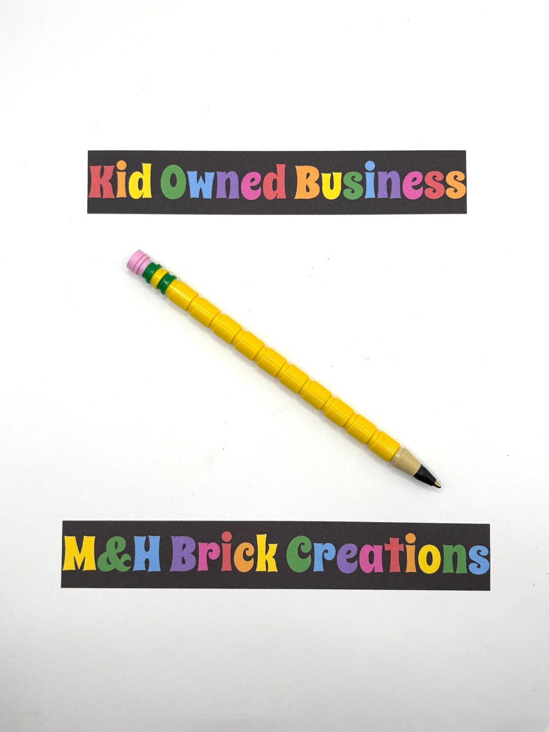 M&H Ticondelego Working Pencil. Made From LEGO Bricks - With Display ...