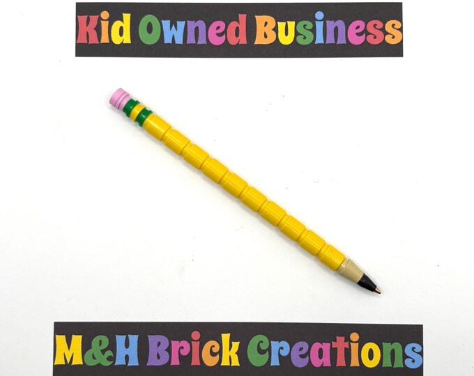 M&H Ticondelego Working Pencil. Made From LEGO Bricks - With Display ...