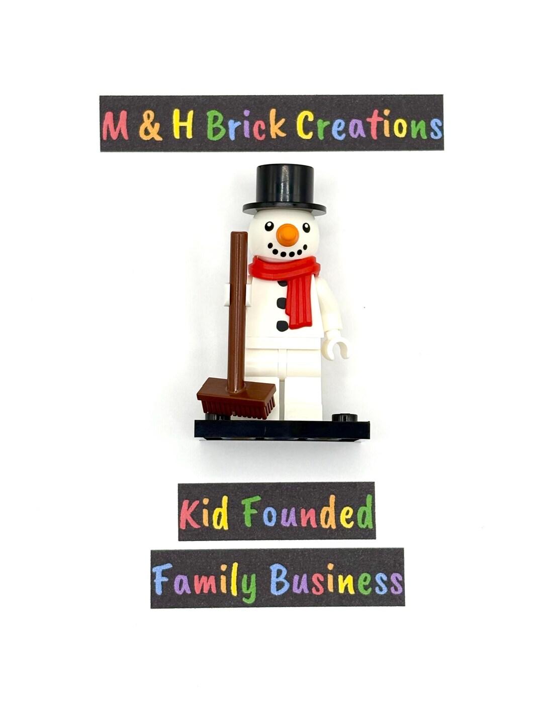 Snowman Costume Minifigure- Made From LEGO® Bricks - Etsy