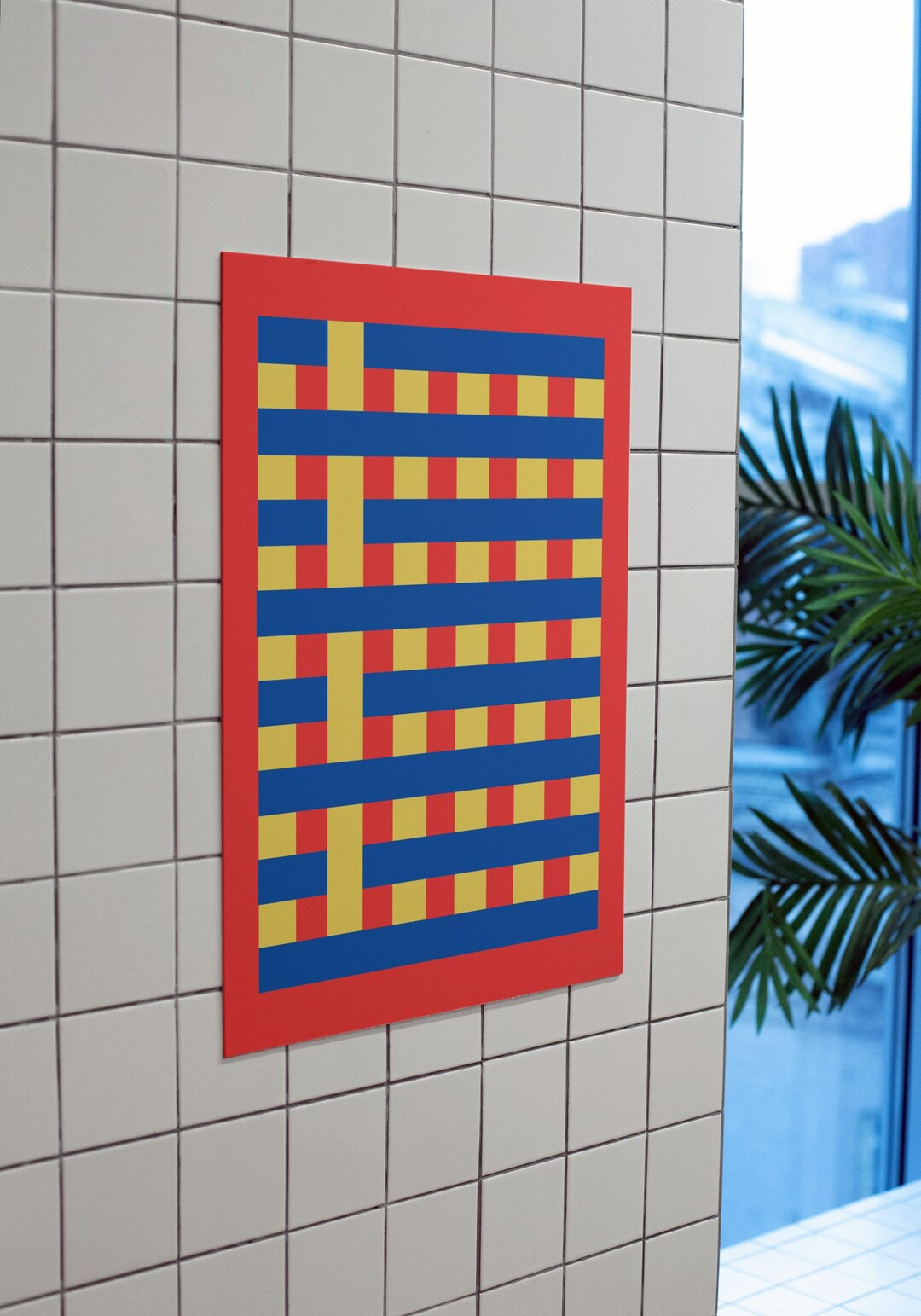 Primary Color Abstract Rolled Poster - Etsy