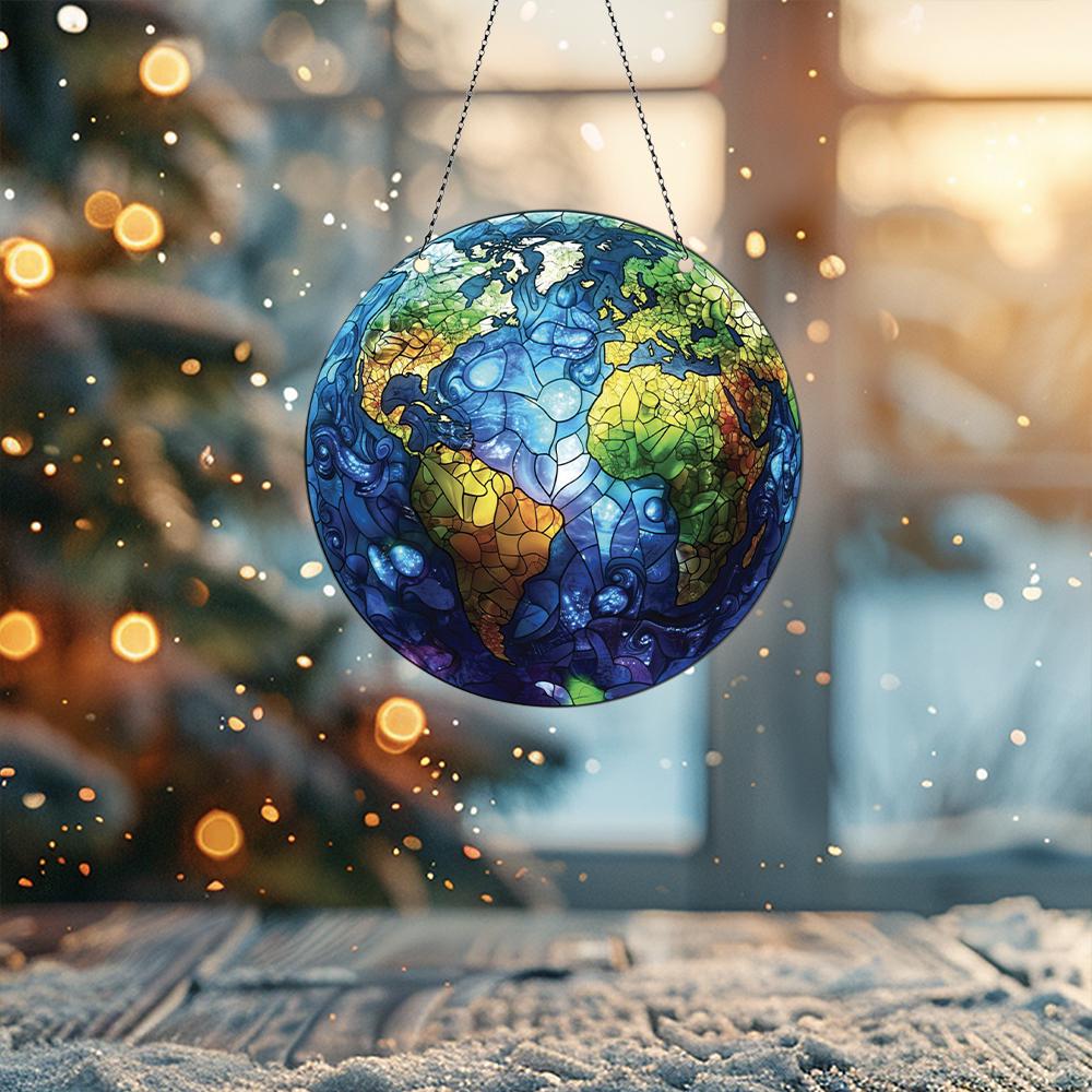 Earth Acrylic Suncatcher, Earth Ornaments, Earth Decor, Earth Gifts for ...