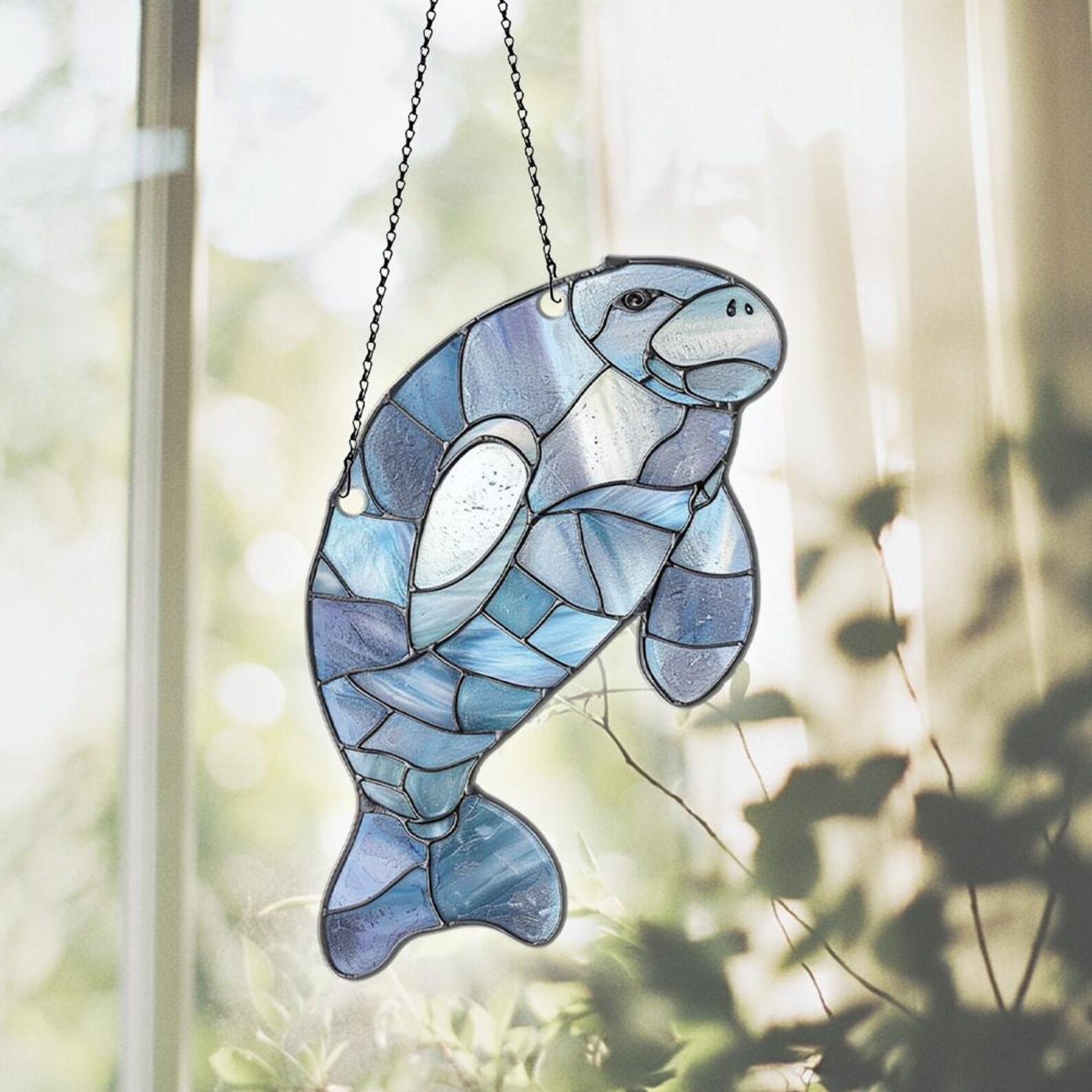Manatee Acrylic Suncatcher, Manatee Ornaments, Manatee Decor, Manatee ...
