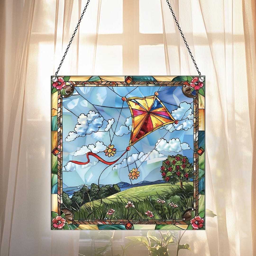 Kite Acrylic Suncatcher, Kite Ornaments, Kite Decor, Kite Gifts for ...