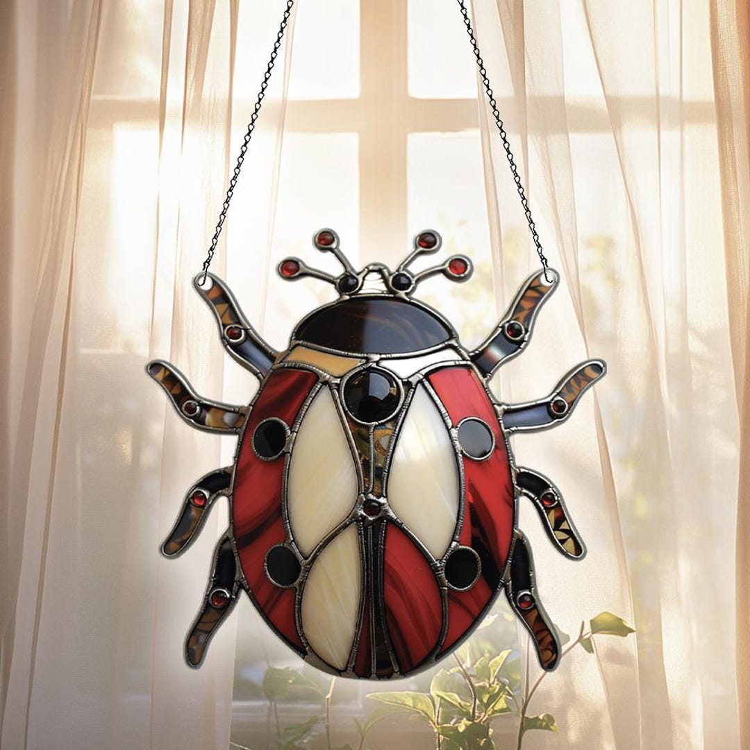 Lady Bug Acrylic Suncatcher, Lady Bug Ornaments, Lady Bug Decor, Lady ...