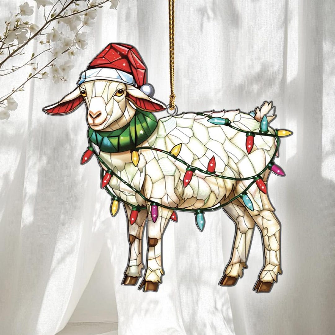Goat Acrylic Suncatcher, Goat Ornaments, Goat Decor, Goat Gifts for ...