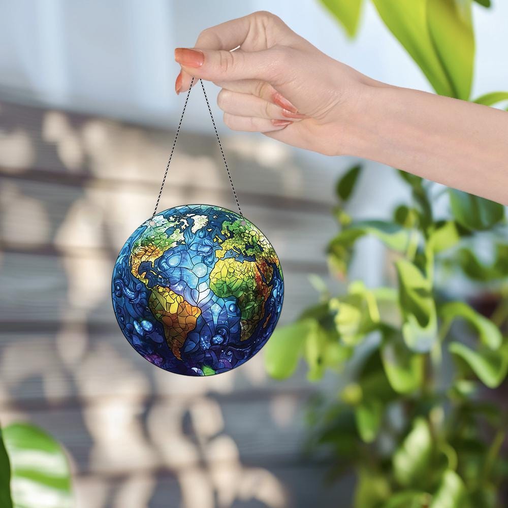 Earth Acrylic Suncatcher, Earth Ornaments, Earth Decor, Earth Gifts for ...