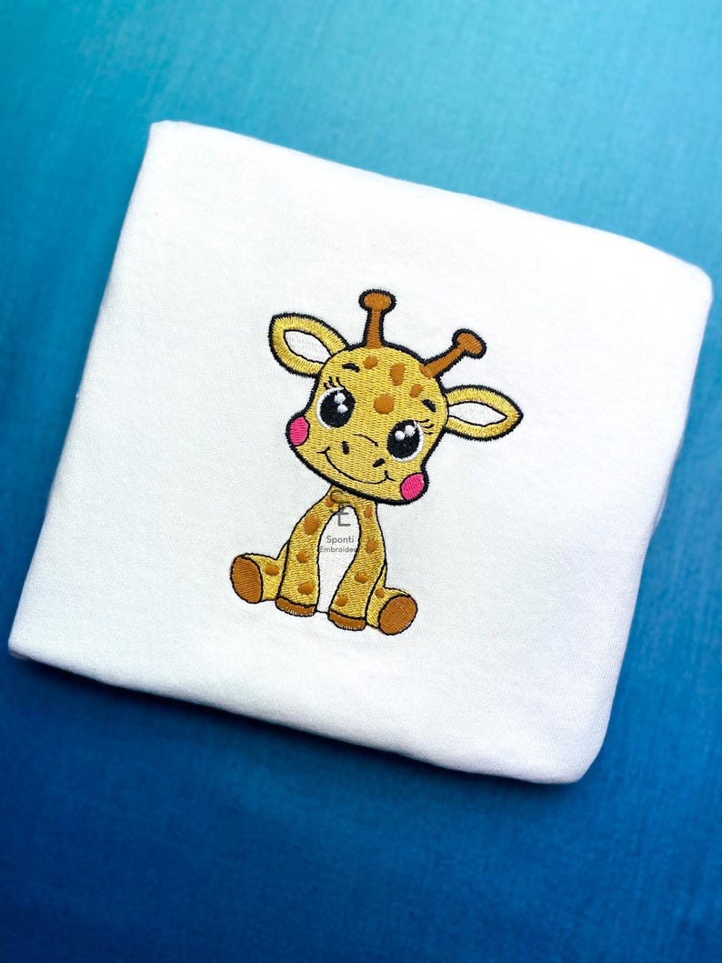 Cute Baby Giraffe Machine Embroidery Design, Animal Embroidery, Safari ...