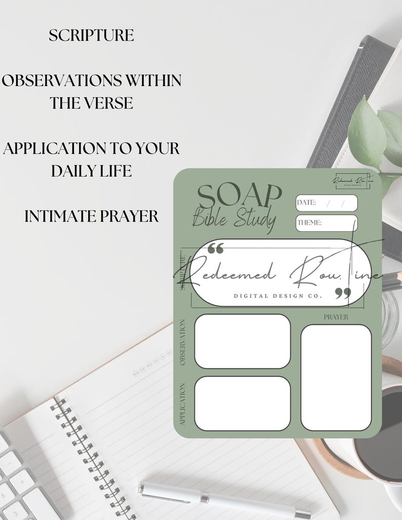 SOAP Bible Study Notes - Etsy