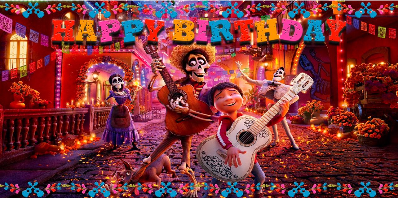 Printed Coco Birthday Vinyl Banner Personalized Custom Birthday ...