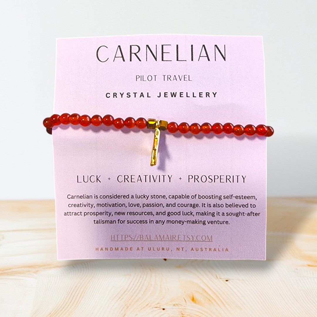 Golden Carnelian Female Pilot Bracelet With Airplane Charm |self-love ...