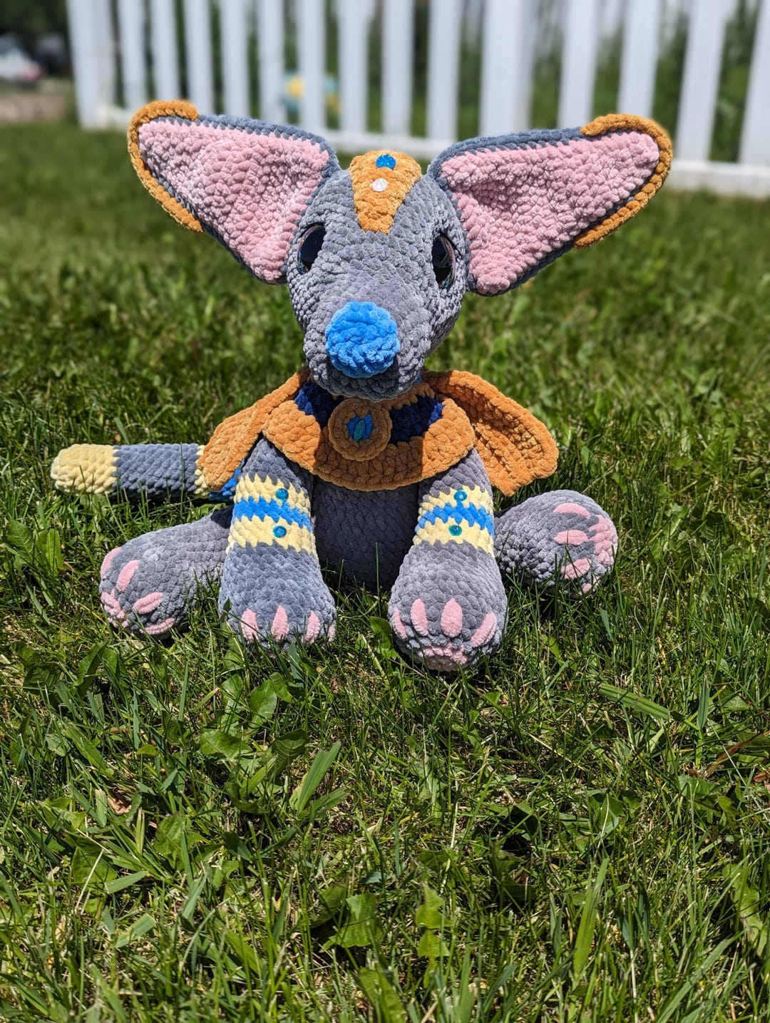Anubis Puppy Crochet Amigurumi Plushie - Etsy