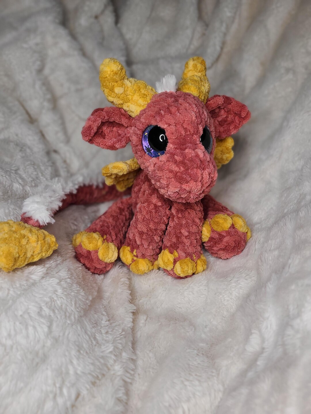 Mini Snuggle Dragon Plushie Amigurumi Crochet - Etsy