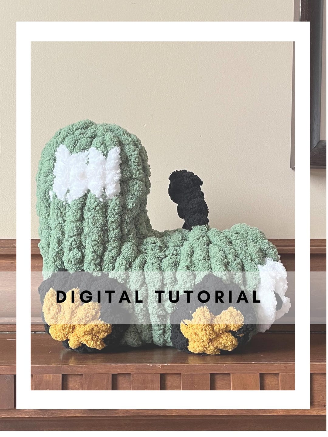 Tractor Finger Knitting With Chunky Yarn Pattern & Pictures, Digital ...