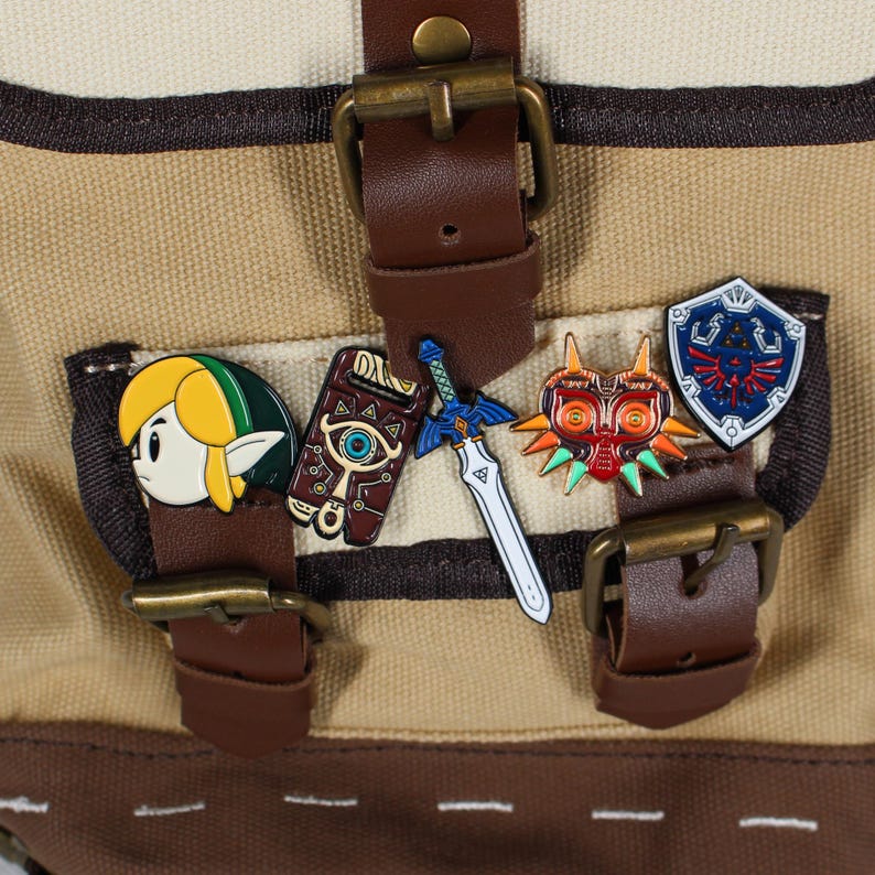 The Legend of Zelda Enamel Pins Badge Set Zelda Art Gift Ideas - Etsy