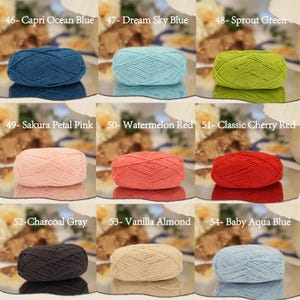 Premium 50g 4ply Cotton Acrylic Yarn – Beginner Friendly, Low Pilling ...