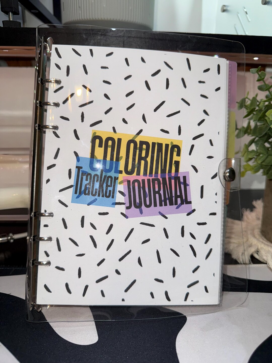 Coloring Journal Tracker Hard Physical Copy - Etsy