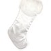 Elegant White Satin Christmas Stocking With Snowflake Rhinestone Trim ...