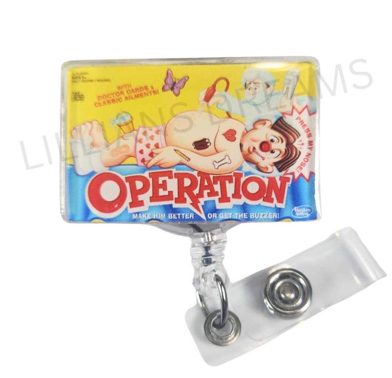 Operation Game Badge Reel: Healthcare ID Holder - Etsy