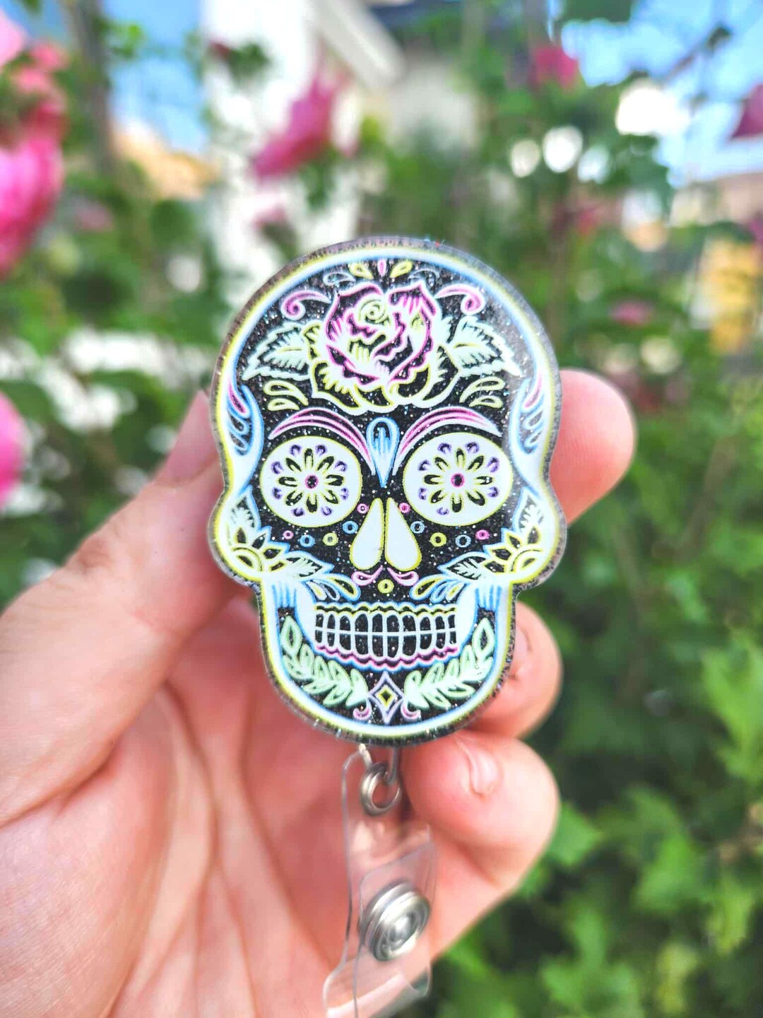 Skeleton X-ray Badge Reel: Rad Tech Halloween ID Holder - Etsy