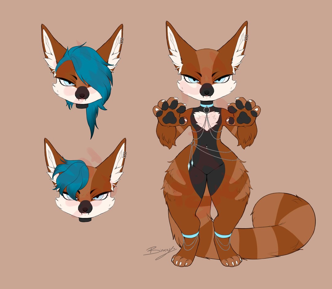 Fennec/red Panda Fursona Adopt - Etsy