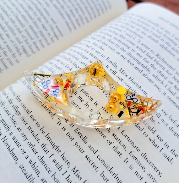 Wizard Book Page Thumb Holder Book Page Rest Gold and Red - Etsy