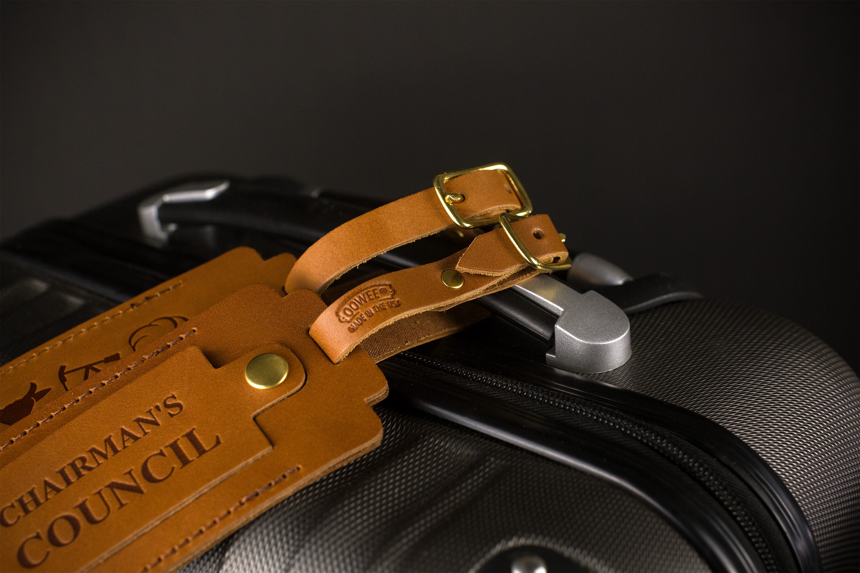 Personalized Full Grain Leather Luggage Tag, Custom Tag for Luggage, Baggage Tag, Customized ...