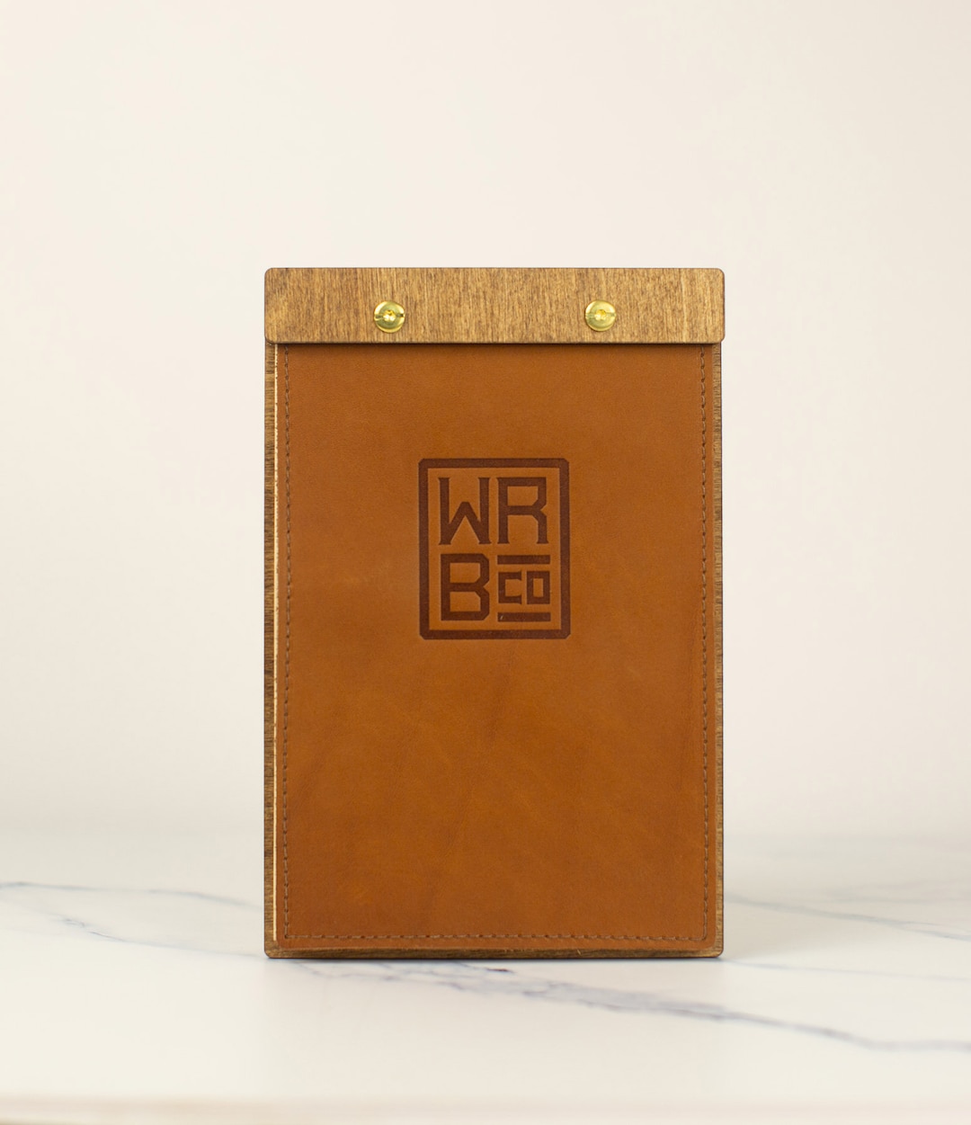 Custom Leather & Wood Cocktail Menu: Minimalist Restaurant Bar Menu - Etsy