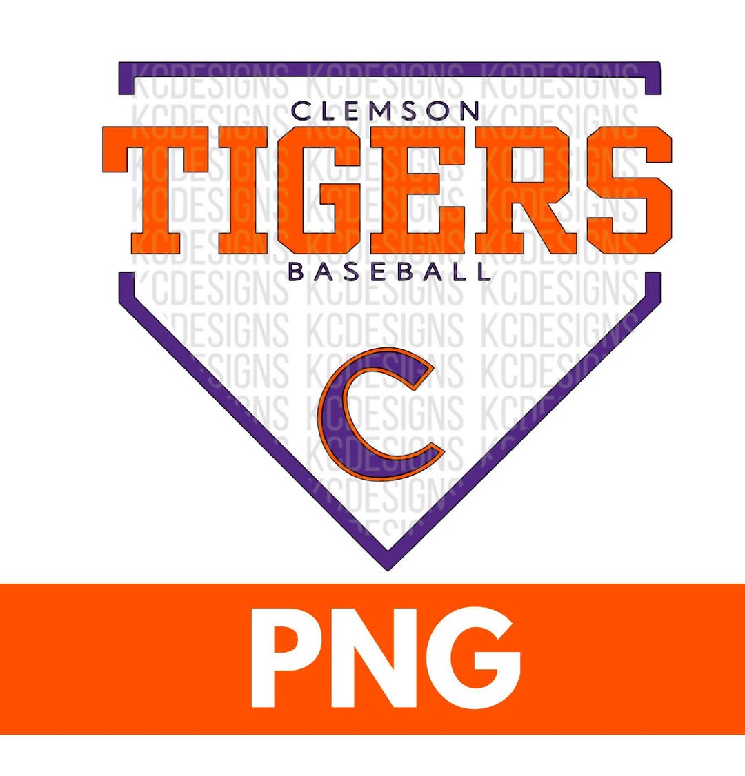 Clemson Baseball PNG SVG Clemson Tigers Baseball Shirt PNG Clemson ...