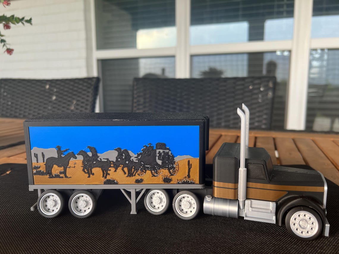 Smokey and the Bandit 3D Printed Semi Truck Desk Toy/decor - Etsy
