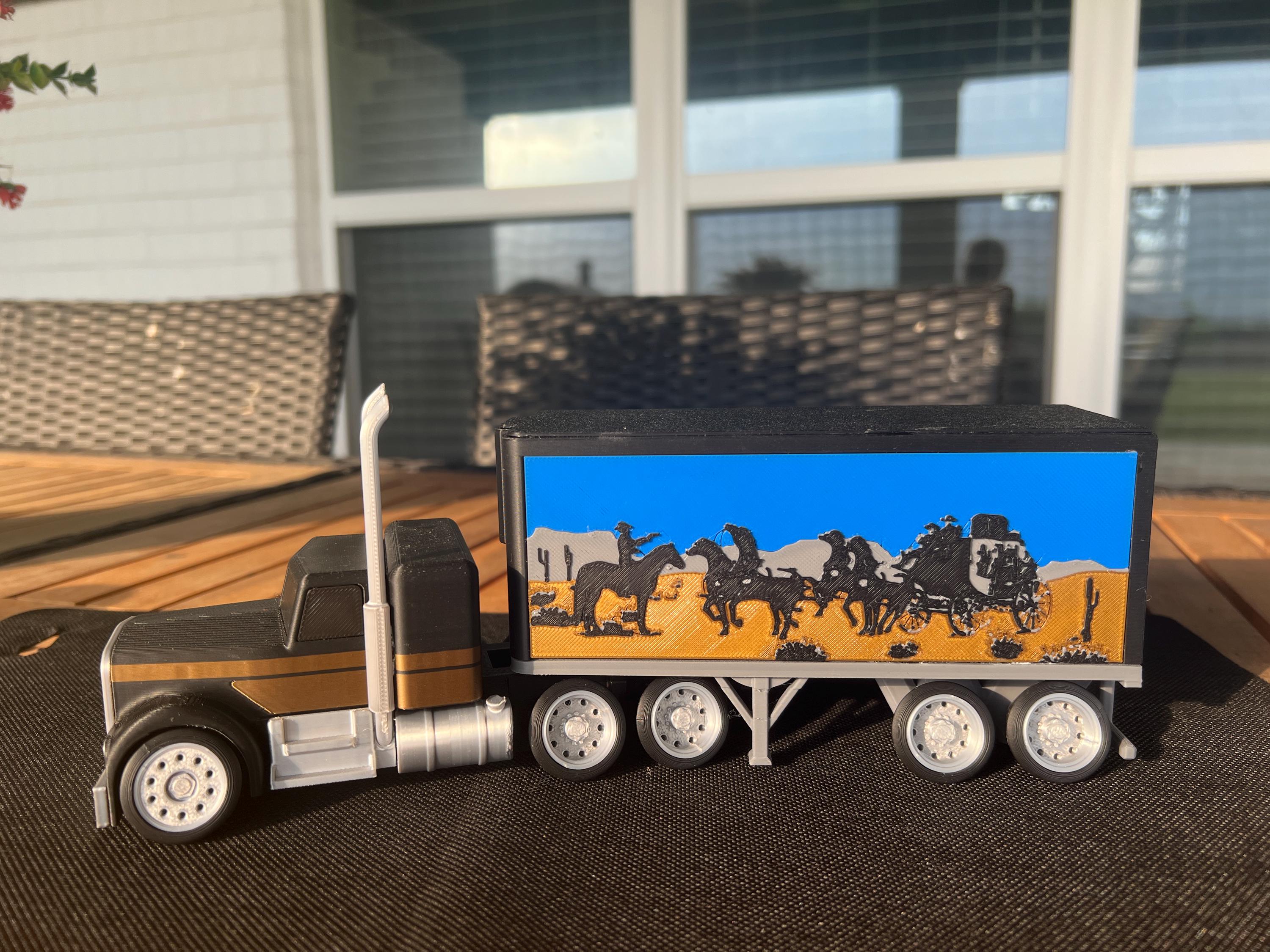 Smokey and the Bandit 3D Printed Semi Truck Desk Toy/decor - Etsy