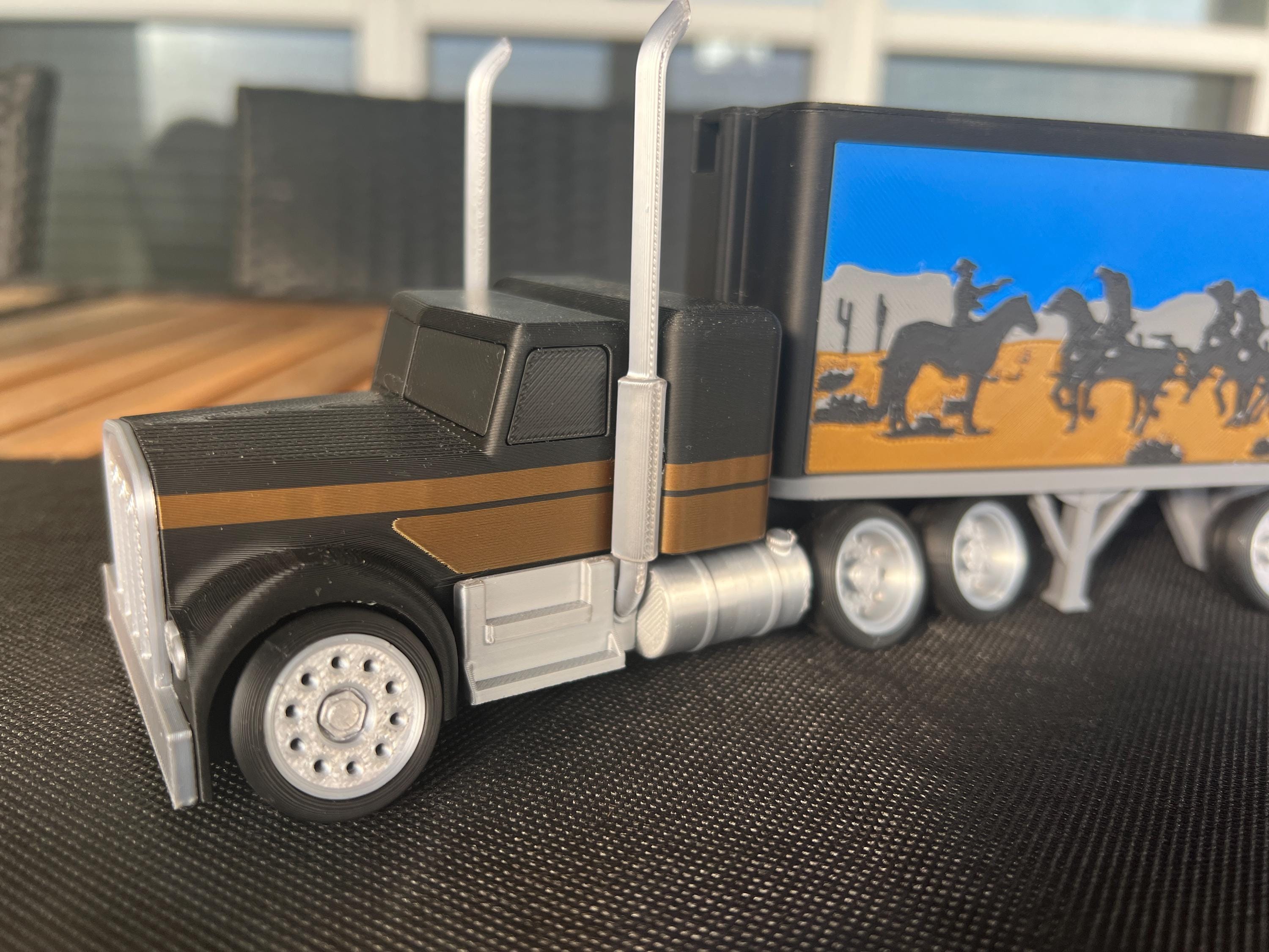 Smokey and the Bandit 3D Printed Semi Truck Desk Toy/decor - Etsy