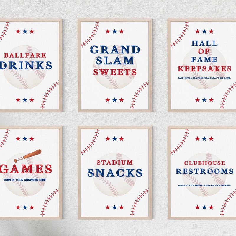 Baseball Party Decorations - Etsy