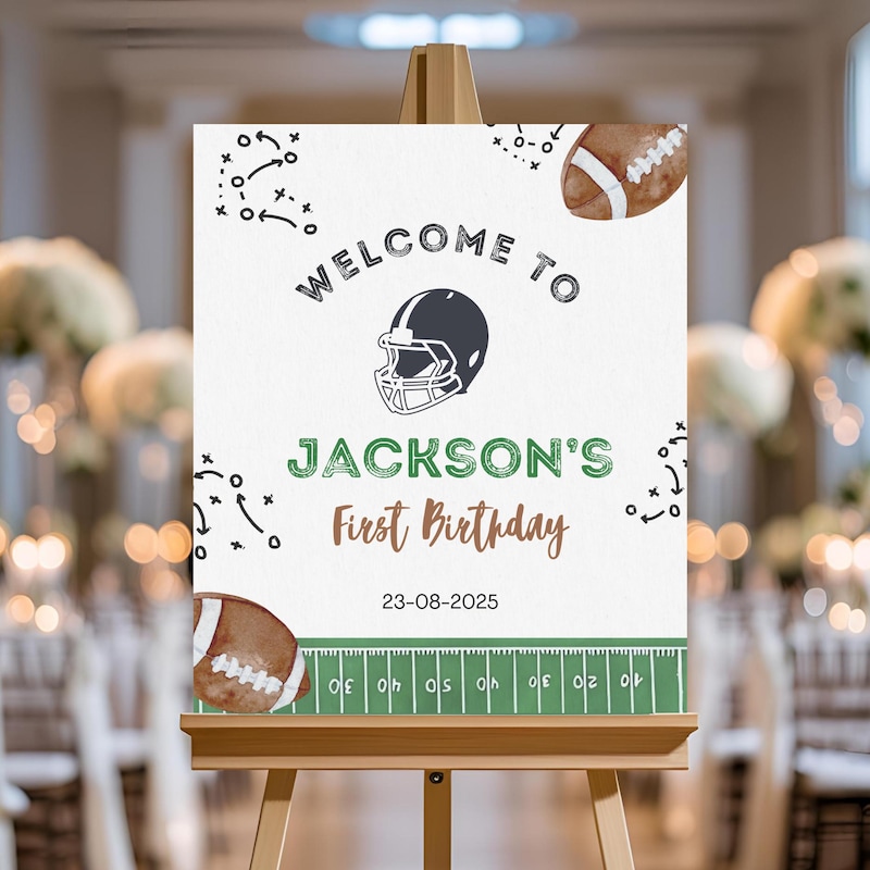 Football Welcome Sign - Etsy