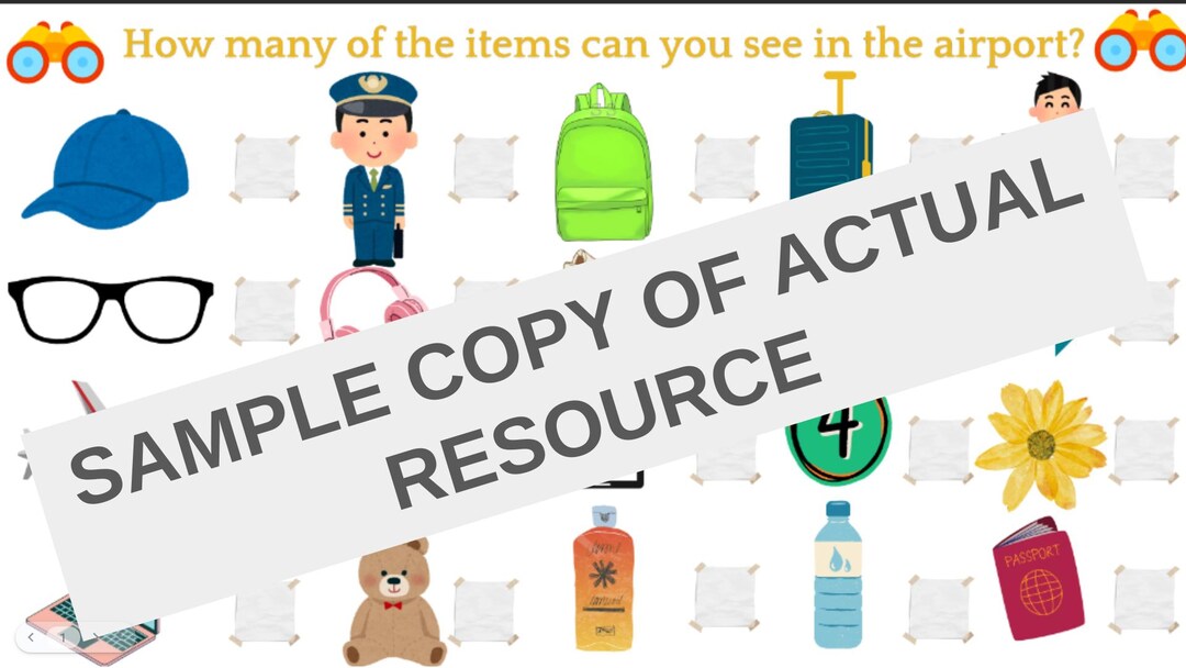 Airport Themed Printable Activities for Kids – Travel Fun & Learning ...