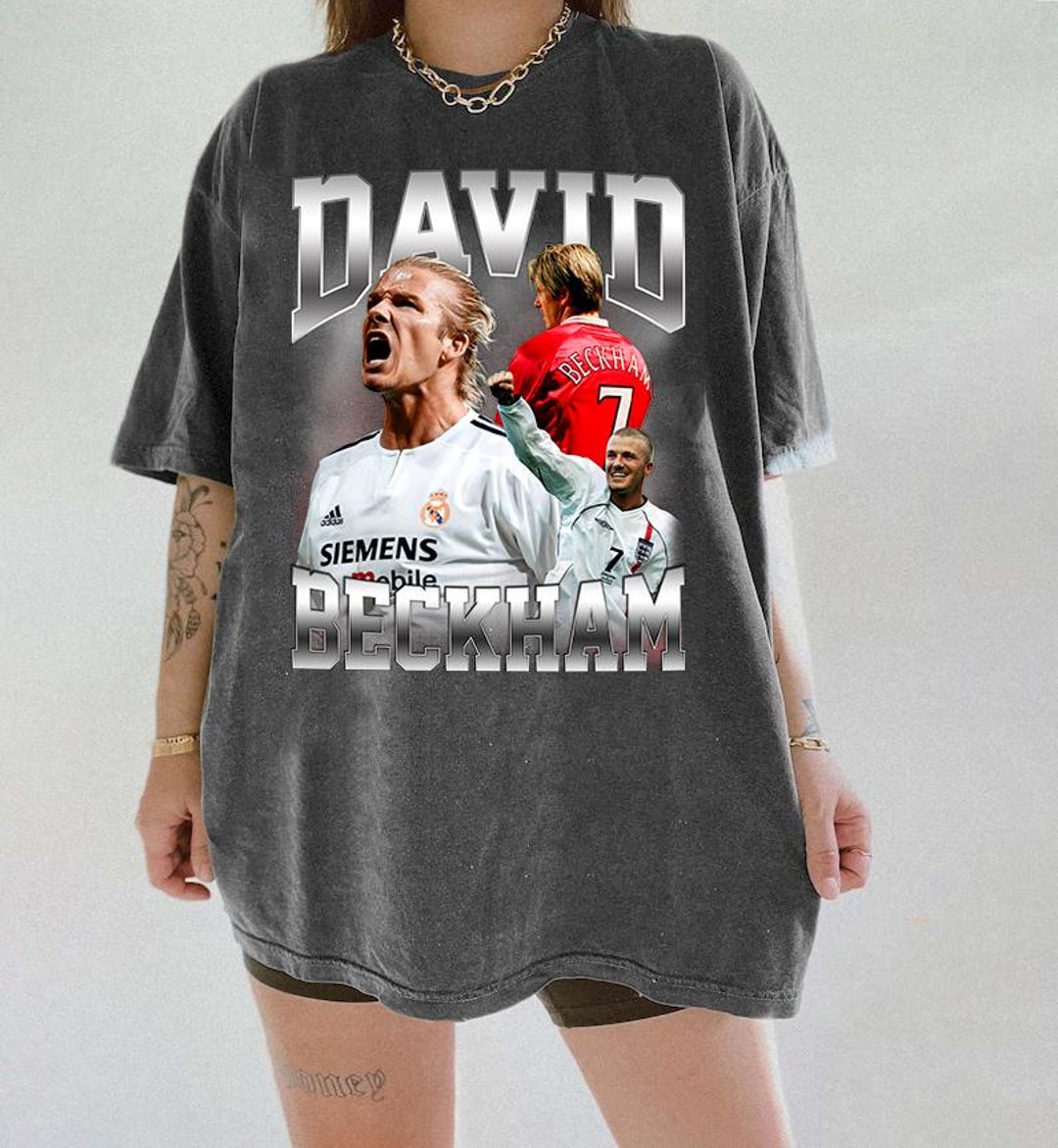 David Beckham Design PNG printable Football T-shirt Design Instant ...