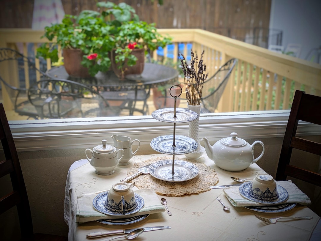 Unique Three Tiered Tea Party Serving Tray With Vintage Plates - Etsy