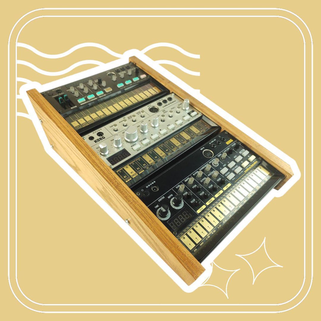 Volca Korg Triple Three Mode Real Oak Wood Stand Side Wooden Panel - Etsy