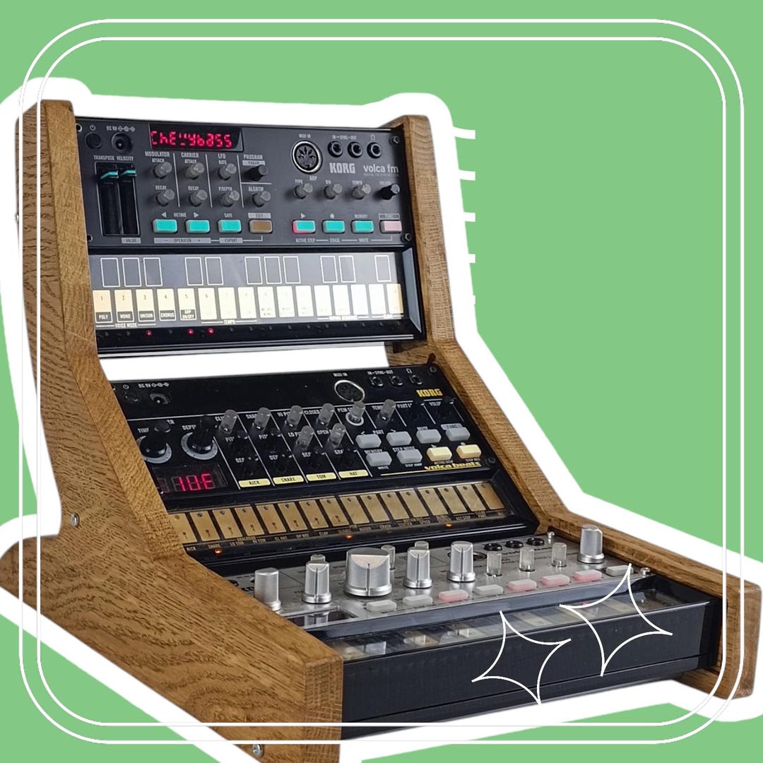 Volca Korg Triple Three Mode Real Oak Wood Stand Side Wooden Panel - Etsy