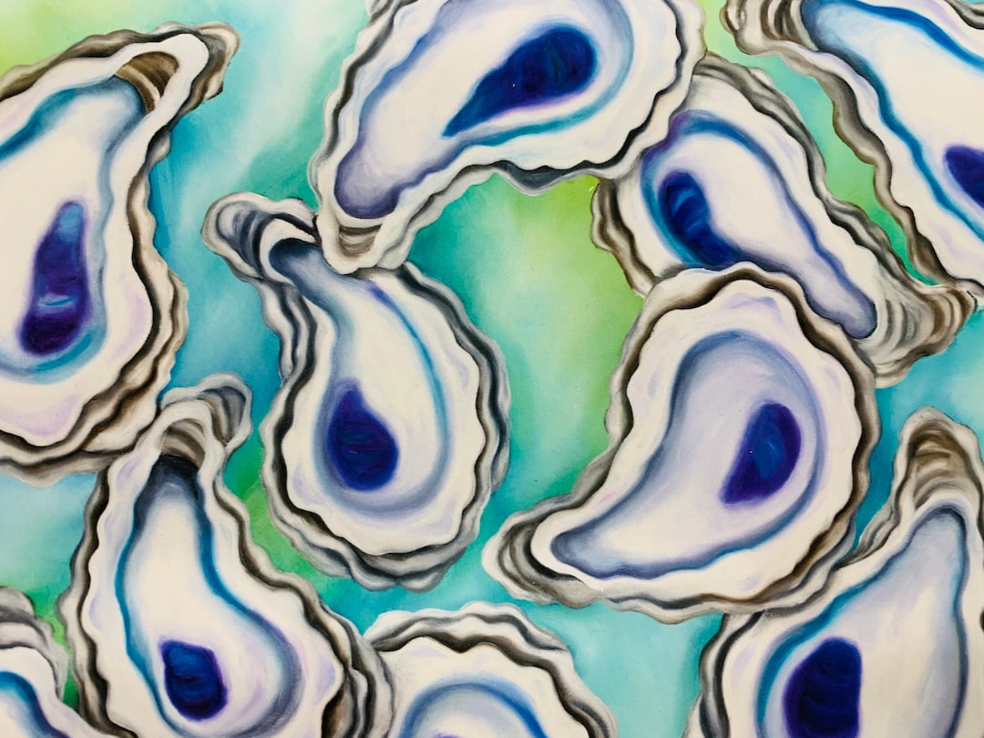 Multiple Oysters Print Limited Edition Signed Numbered Matted PRINT of ...