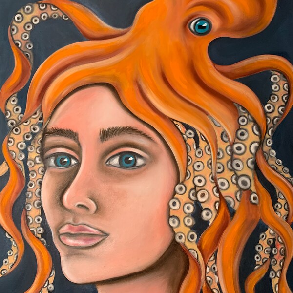 Mermaid and Octopus - Etsy