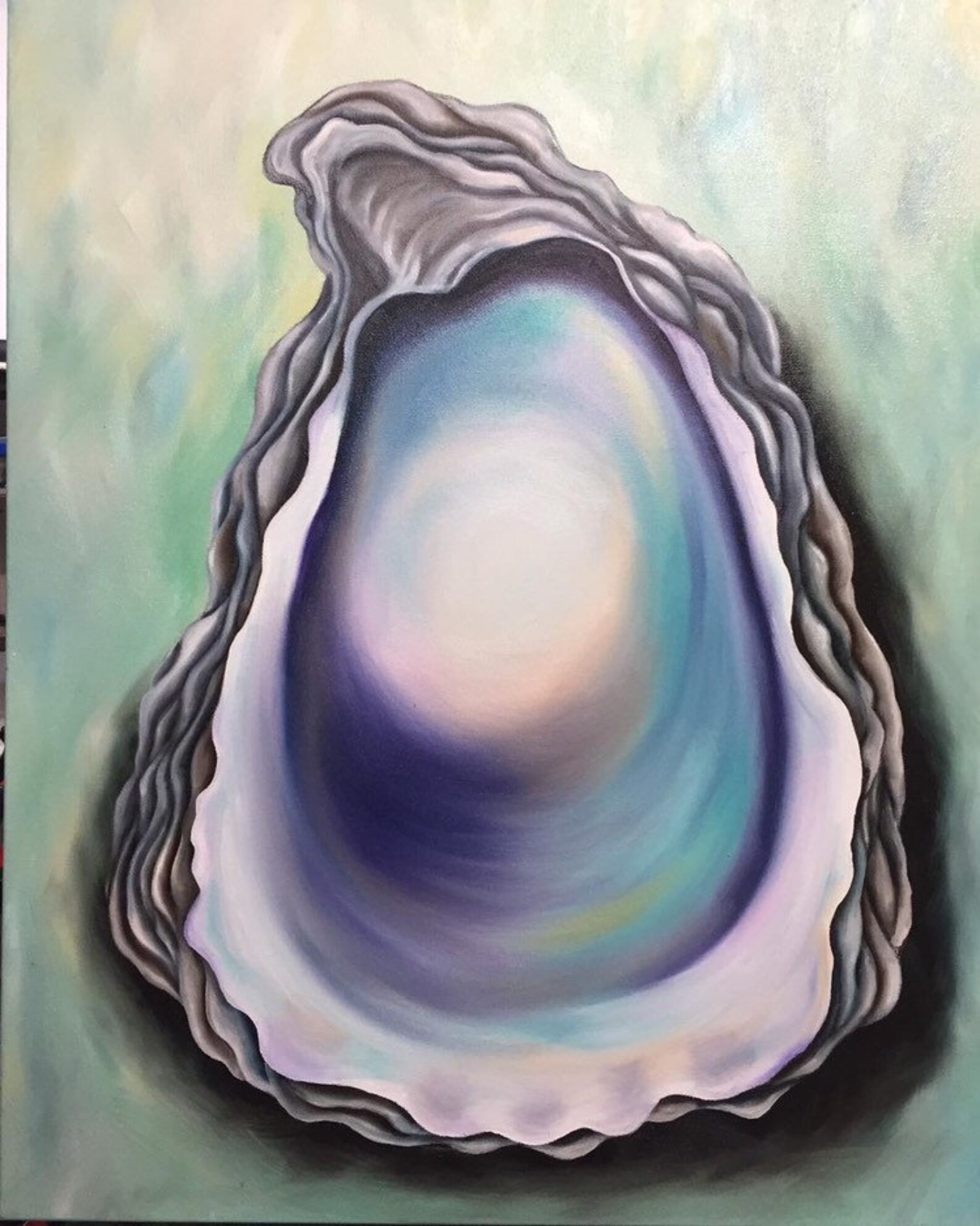 Oyster Custom Oil Painting 30hx24w Coastal Interior Decor Design Your ...