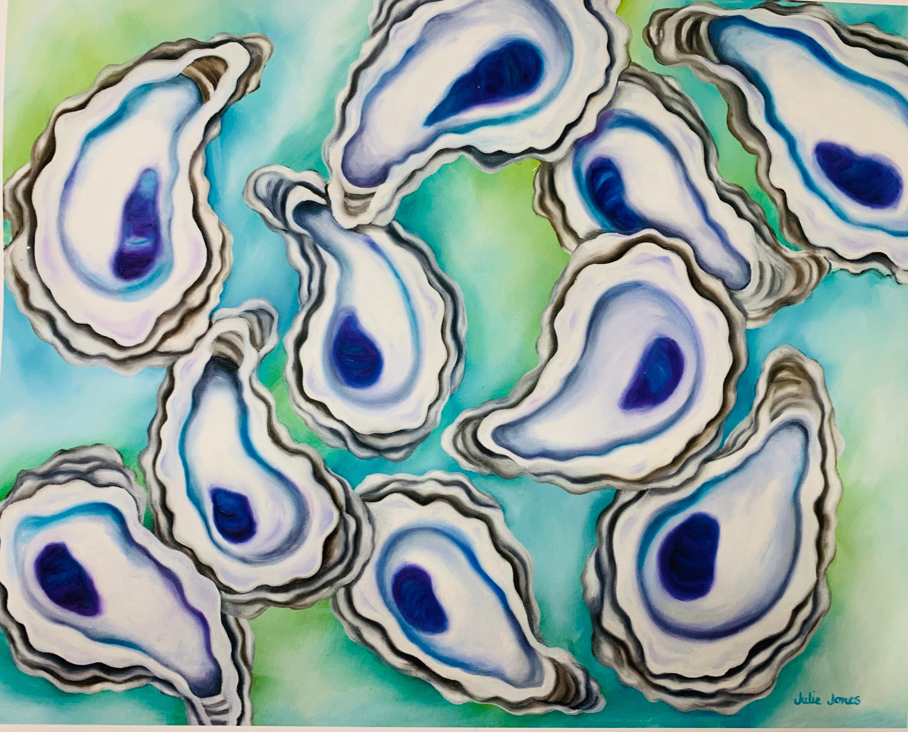 Multiple Oysters Print Limited Edition Signed Numbered Matted PRINT of ...