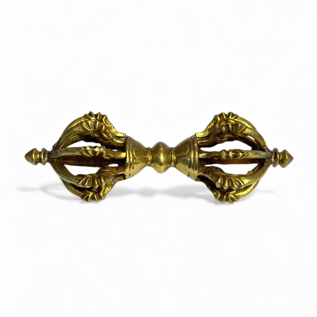 Traditional Tibetan 9 Pronged Vajra Dorje Sacred Ritual Tool, Vajrayana ...