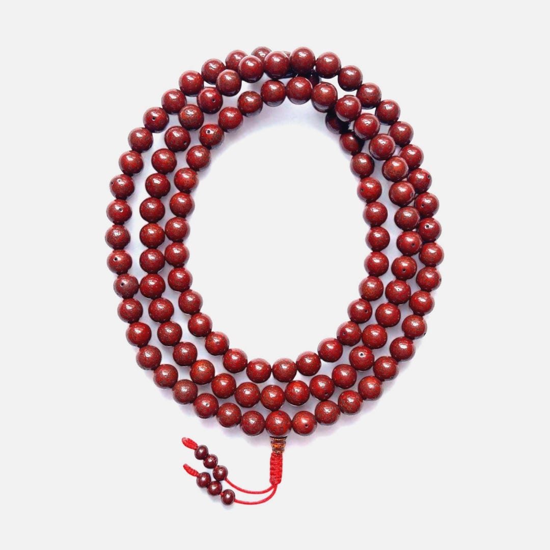 Brown Lotus Seed Mala, Tibetan Buddhist Prayer Mala, Natural Lotus Seed ...